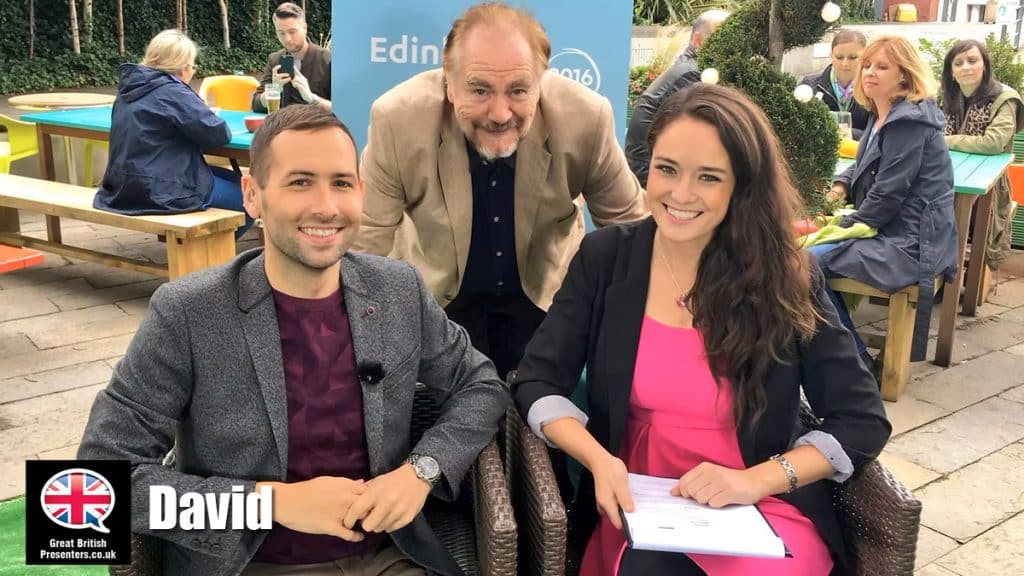 Scottish Presenter David Farrell at Great British Presenters