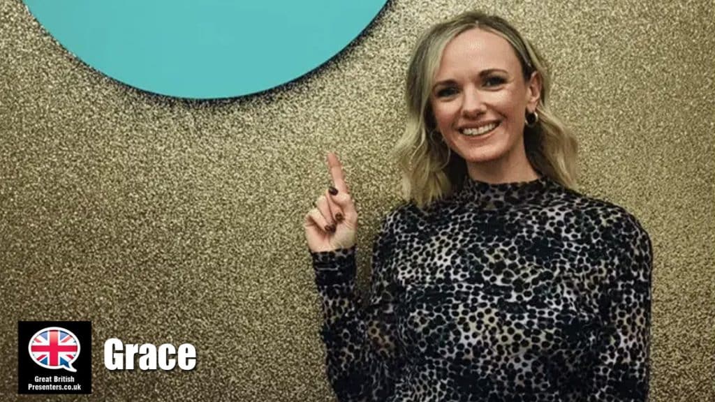 Female Presenter Grace at Great British Presenters