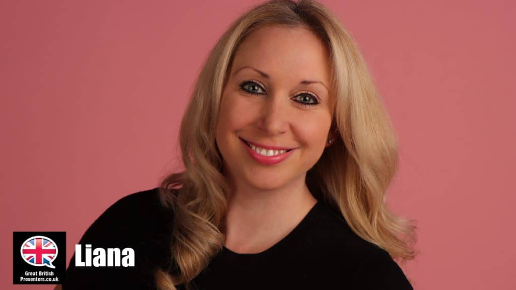 Corporate Presenter Liana at Great British Presenters