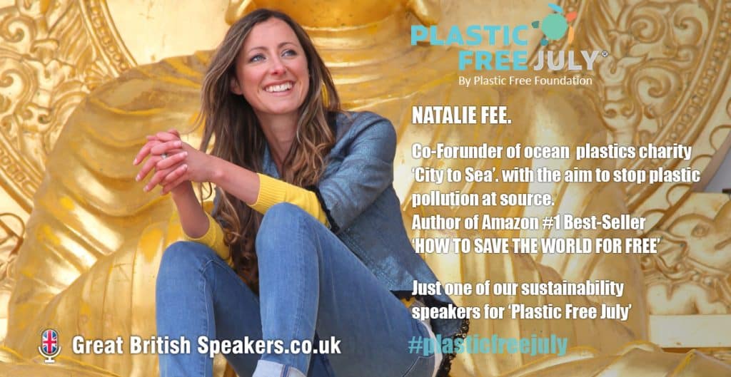 Plastic Free July speakers at GREAT BRITISH SPEAKERS | Great British UK Talent