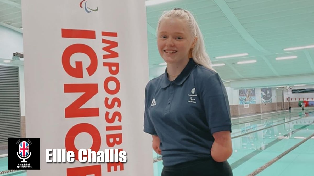 Paralympic Swimmer Ellie Challis at Great British Speakers