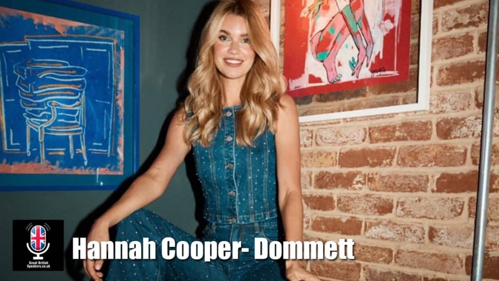 Model Hannah Cooper-Dommett at Great British Speakers