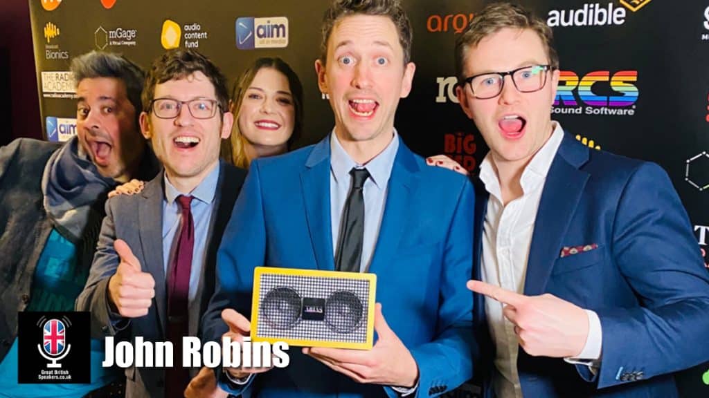 Comedian John Robins at Great British Speakers