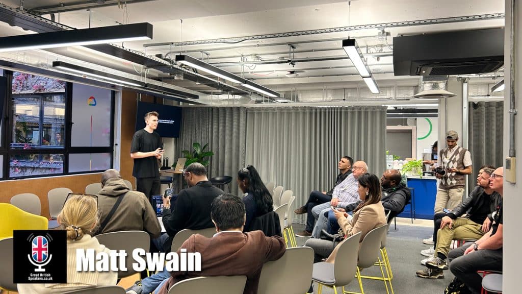Business Speaker Matt Swain at Great British Speakers