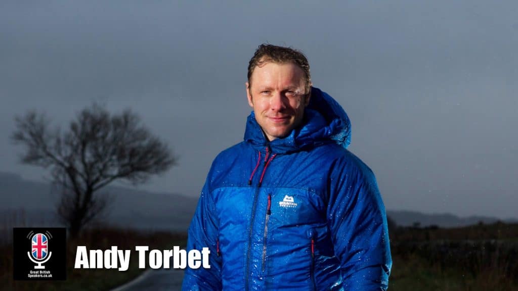 Andy Torbet hire explorer speaker book at agent Great British Speakers...