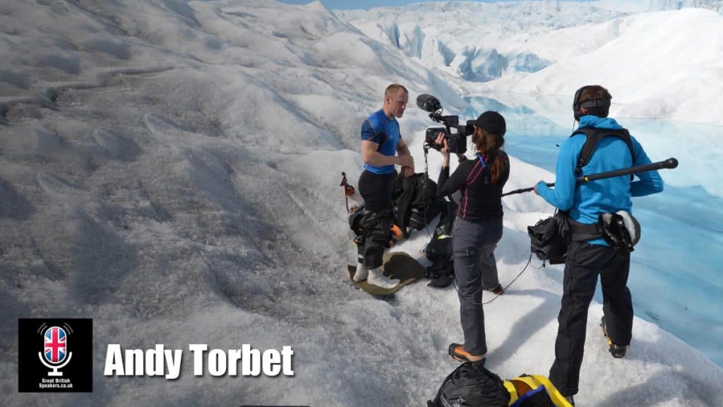 Andy Torbet hire explorer speaker book at agent Great British Speakers...
