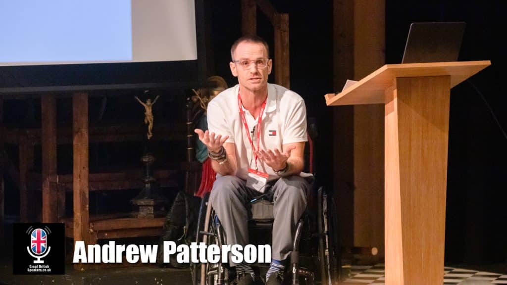 Disability Speaker Andrew Patterson at Great British Speakers